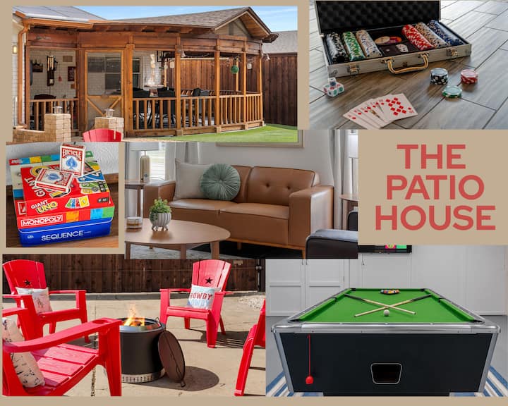 Family Fun|pool Table|fire Pit|covered Patio|grill - Frisco, TX