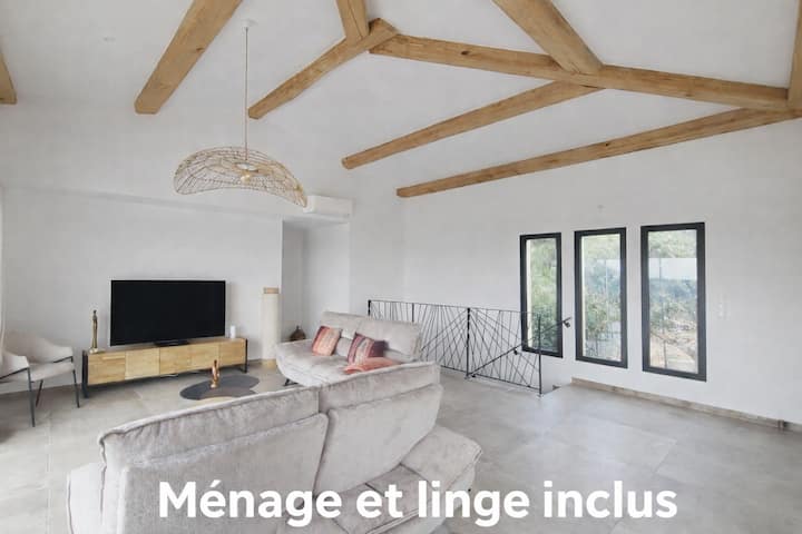Maison Avec Piscine - Vue Mer - 6 Personnes - Figari