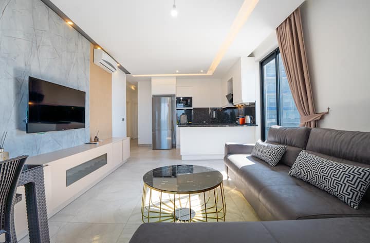 Kargıcak Deniz Manzaralı 1 Yatak Odalı Daire - Mahmutlar