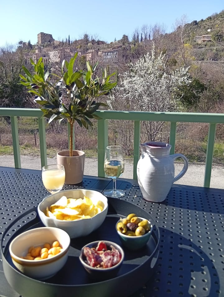 Appartement Vue Village  Entre Thermes Et Ventoux - Montbrun-les-Bains