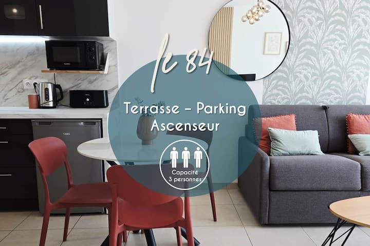 Au Calme - Terrasse - Parking Privatif - Le 84 - Aix-les-Bains