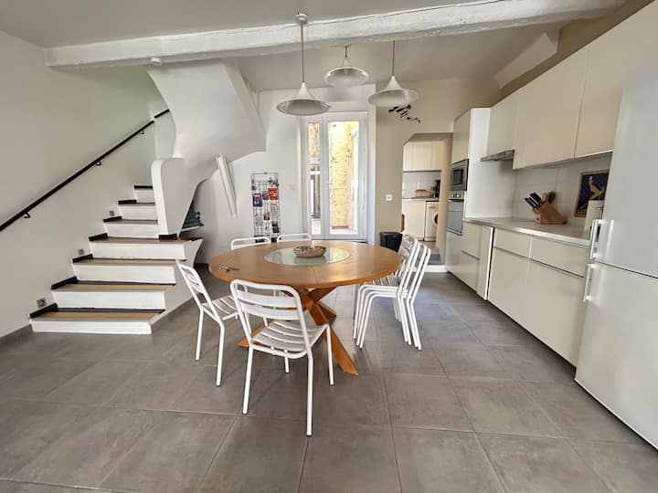 Bessan/maison/terrasse/8pers/clim/plage<15min - Bessan