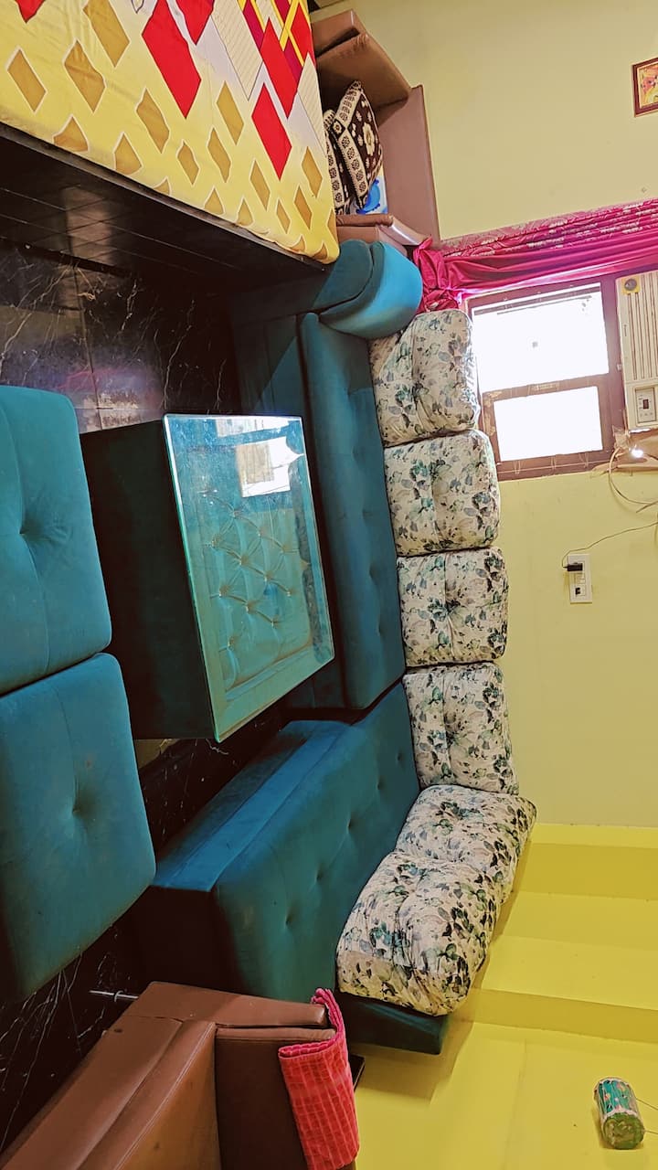 Open Rooftop Space With Sweet Bedroom - Haryana