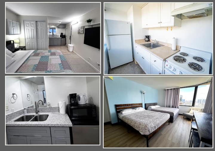 Waikiki Beach Family2 Studio Kitchen2 Beds7person - Honolulu, HI