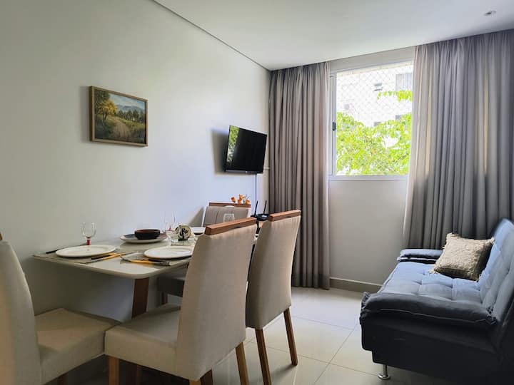 Apart. Confortável 2 Quartos- Próx. Ao Praia Clube - Uberlândia