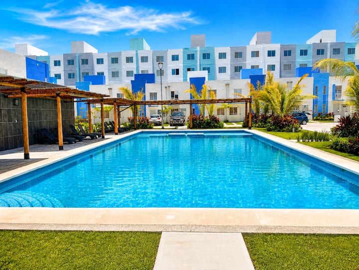 Alberca · 2 Dorm · 7 Huéspedes · Playa Bonfil · - Acapulco