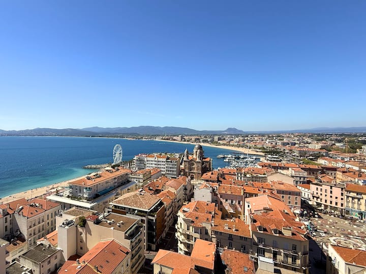 Lumineux T3 Vue Mer Panoramique, Plage & Gare 2min - Agay Plage