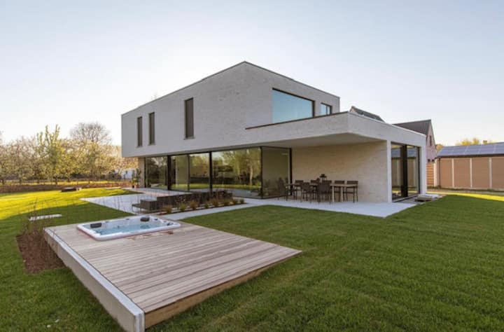 Moderne Villa In Rustige Groene Omgeving Rond Gent - Nazareth