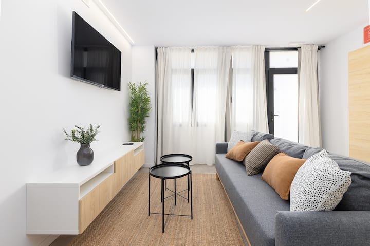 Cabanyal Station B. Wifi + A/a + 4pax - Valencia