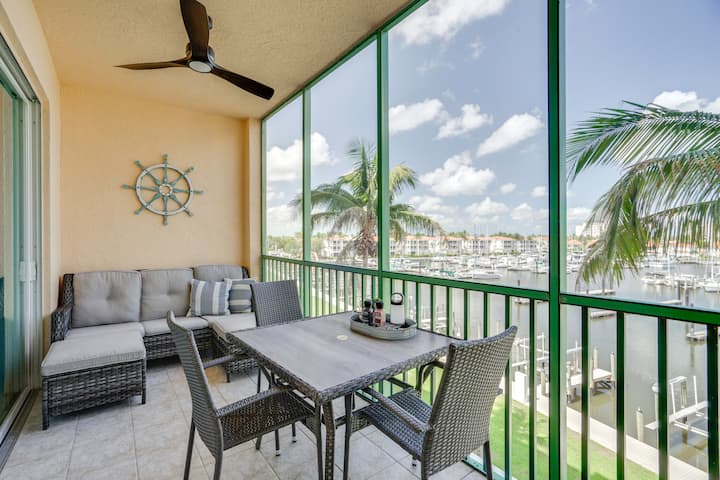 Sunsets & Sails! Waterfront Punta Gorda Condo - Burnt Store Marina