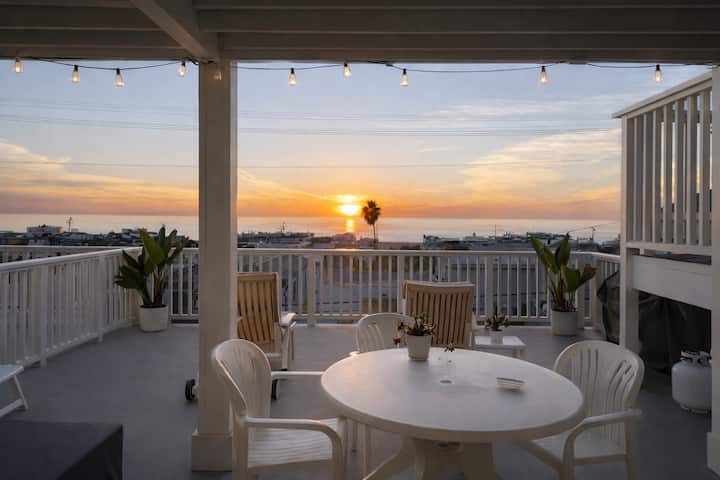 Hermosa Beach Ocean-view Steps From The Sand - Manhattan Beach