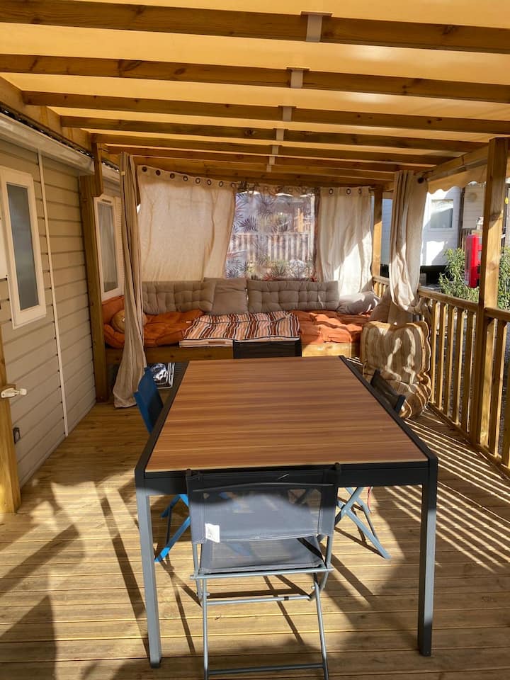 Bungalow Avec Terrasse Cosy Et Piscine - Sérignan