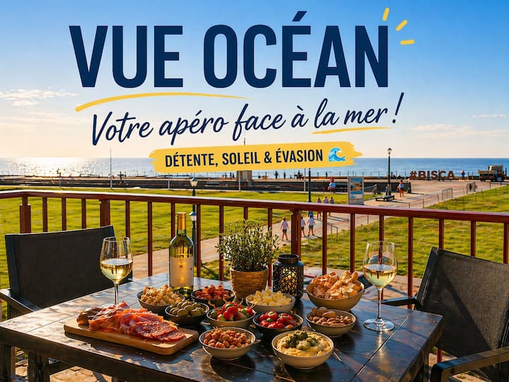 Vue Océan Plage à Pied & Terrasse Cosy 4p Parking - Biscarrosse Plage