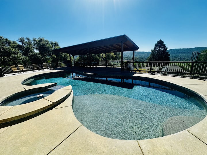 Dovewood Overlook - Pool And Hot Tub - Sleeps 16 - Oakhurst, CA