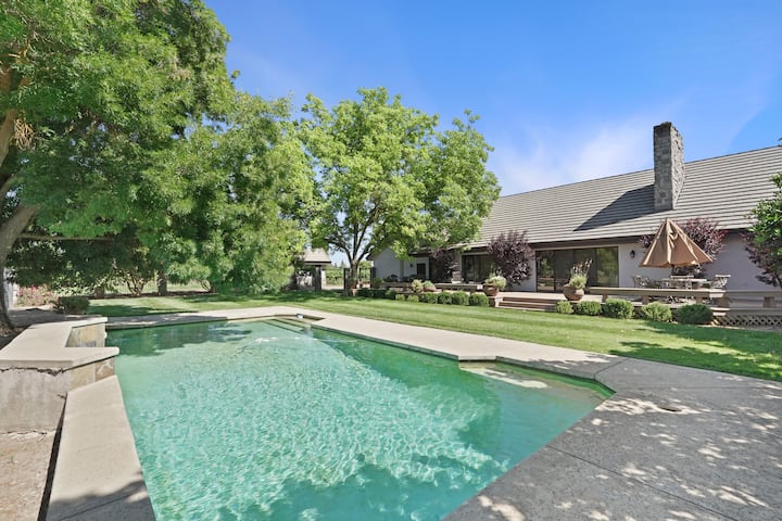 Private 10-acre Vineyard Estate W/ Pool - Lodi, CA