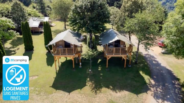 Zecamping 3* Tente 21m² - Bort-les-Orgues