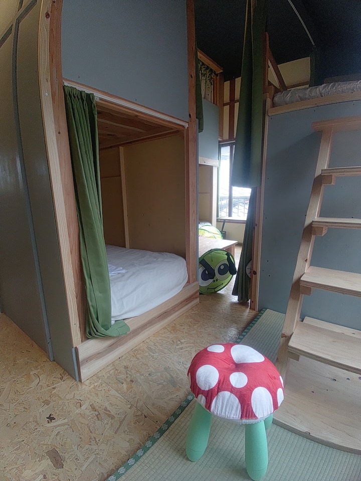 １棟貸切｜下関駅10分｜9人ok｜bbq｜グリーンモール｜豊前田｜海峡メッセ｜中心街の路地裏秘密基地 - Kitakyushu