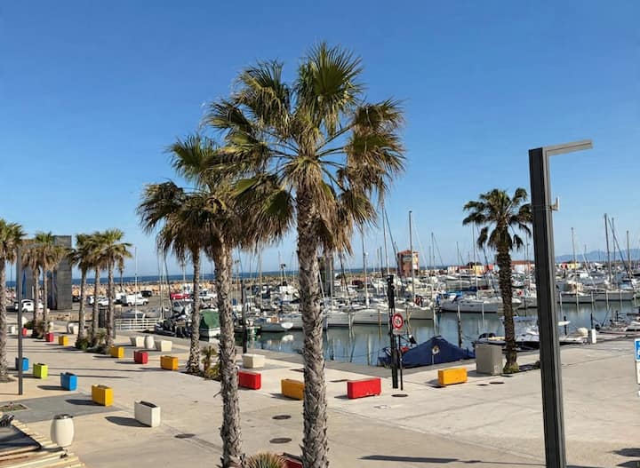 Appartement Vue Mer Au Cœur Du Port Avec Clim - Le Barcarès