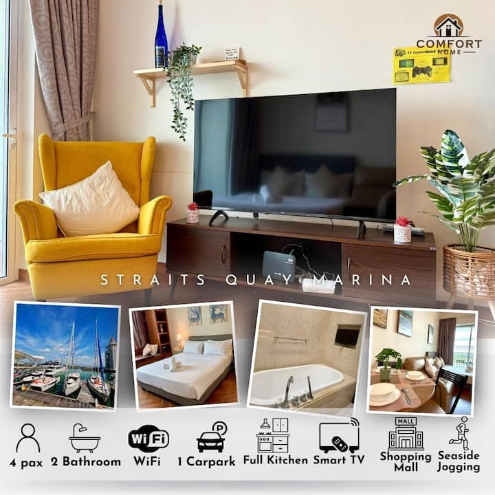 Straits Quay Cozy Retreat | 4pax + Parking - Tanjung Tokong
