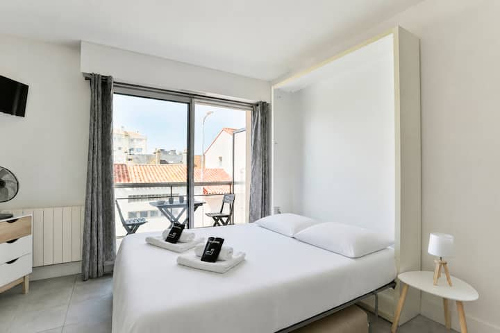 Studio Cosy Avec Balcon à 2 Pas De La Plage - Olonne-sur-Mer
