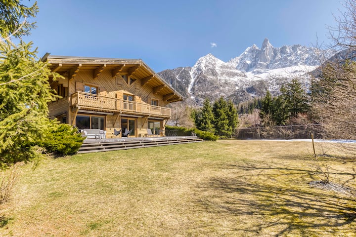 Chalet 12p Vue Mont-blanc, Terrasse, Cheminée - Chamonix-Mont-Blanc
