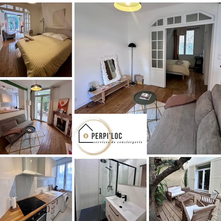 Casa Torcatis/2 Personnes/clim/wifi - 佩皮尼昂