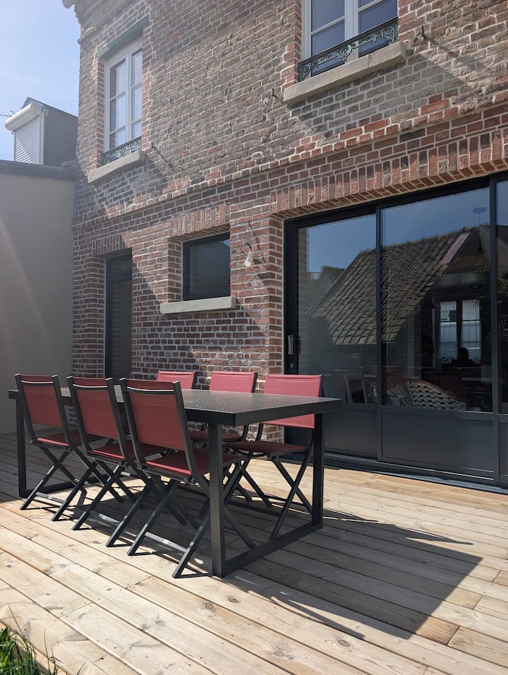 Maison 4 Chambres, Grand Jardin, 2 Min Port-plage - Cayeux-sur-Mer