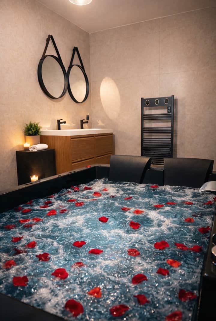 Loft 110m² Jacuzzi – Stade & Zénith à Pied - Saint-Étienne