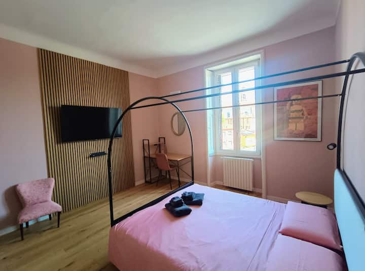 Camera Rosa Bagno Privato, Bergamo Posizione Top - 베르가모