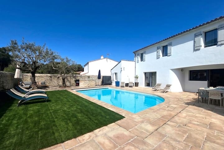Grande Villa Océadélie, Piscine Chauffée, Spa - La Couarde-sur-Mer