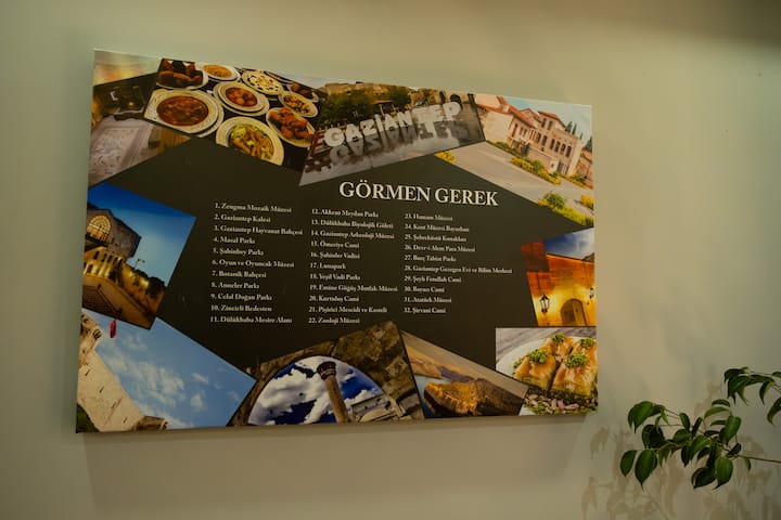 Merkezi, Ferah Ve Rahat Konaklama - Gaziantep