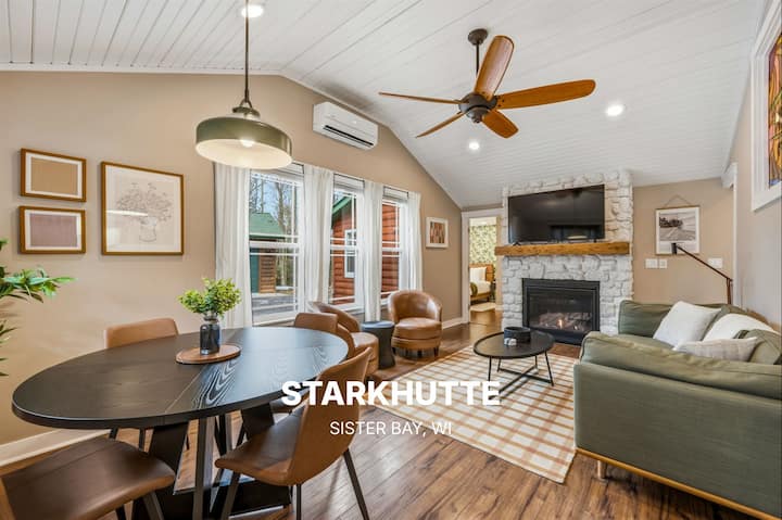 Modern Woodsy Cabin, Walk To Sister Bay - Door County, WI