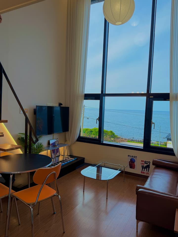 !할인 이벤트! #1 버닝레스트 /복층오션뷰/애월해안도로/애월 오션뷰 - Jeju-si