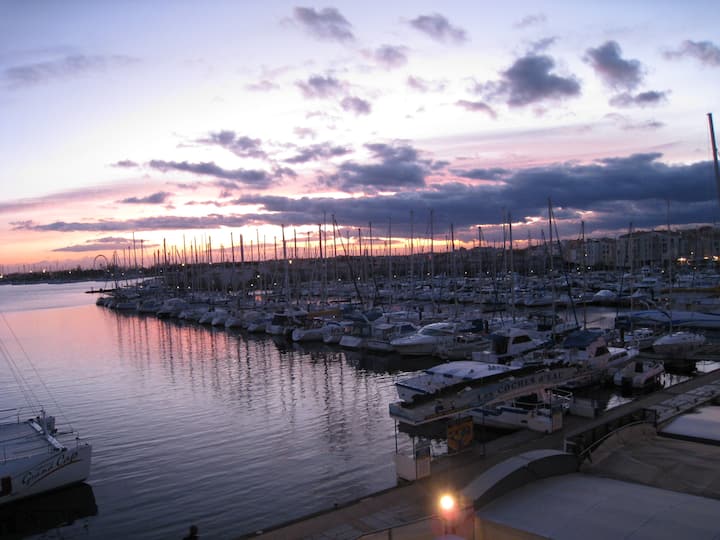 Agréable T3, Vue Port Avec Parking Au Cap D’agde - Marseillan