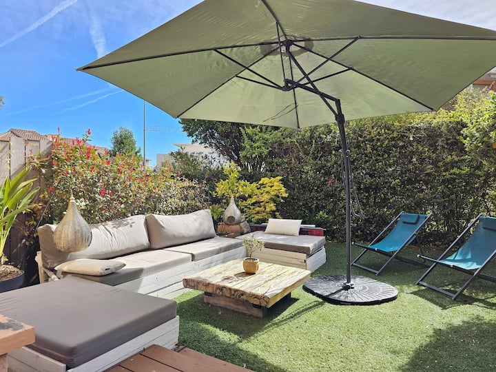 Beau T2 Climatisé Avec Jardin Et Garage - La Croix-Valmer