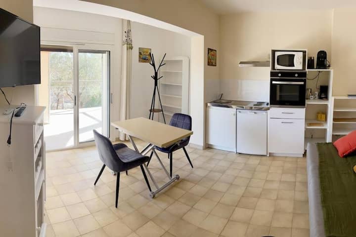 T2 Meublé Avec Terrasse Et Jardin - Lodève
