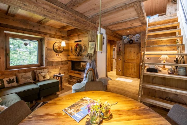 Cozy Wood Chalet Marmolada - Arabba