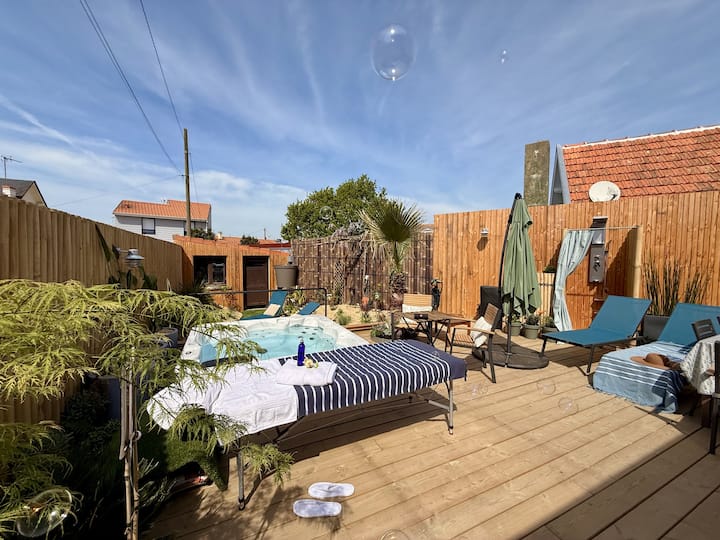 Gîte Spa 1 Mn à Pied Plage Commerces - Saint-Michel-Chef-Chef