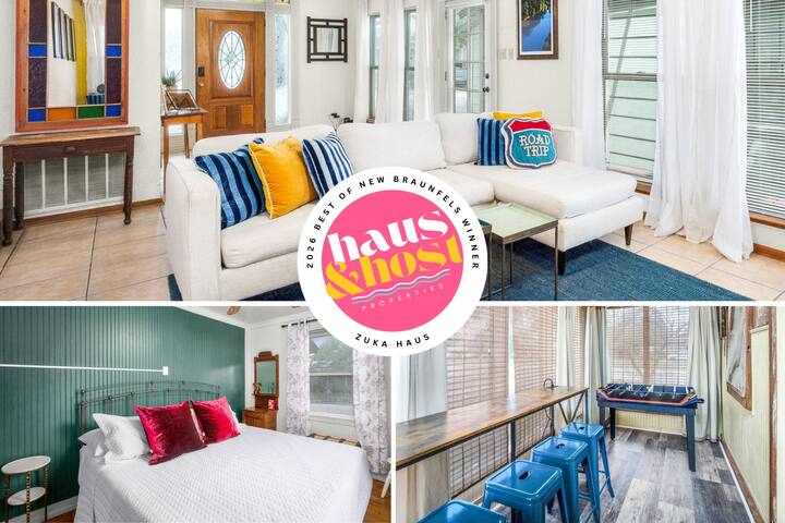 Zuka Haus | 3b/2b | Walk Downtown | Sleeps 10 - New Braunfels, TX