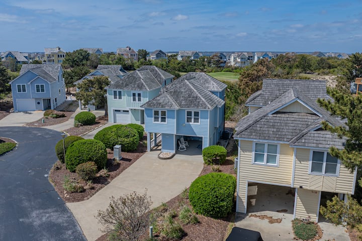 5 Gulls Cottage With Hot Tub + Fairway Views - Holden Street, NC