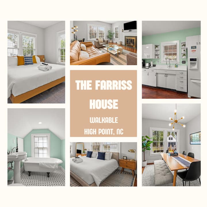 The Farriss House Walkable To Highpoint University - High Point, NC