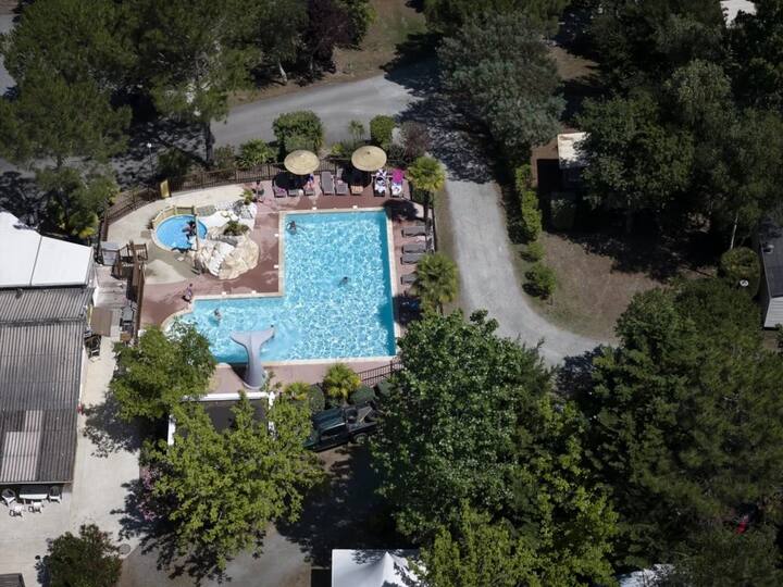 Zecamping 4* Mobil Home 24m² Piscine - Montalivet les Bains