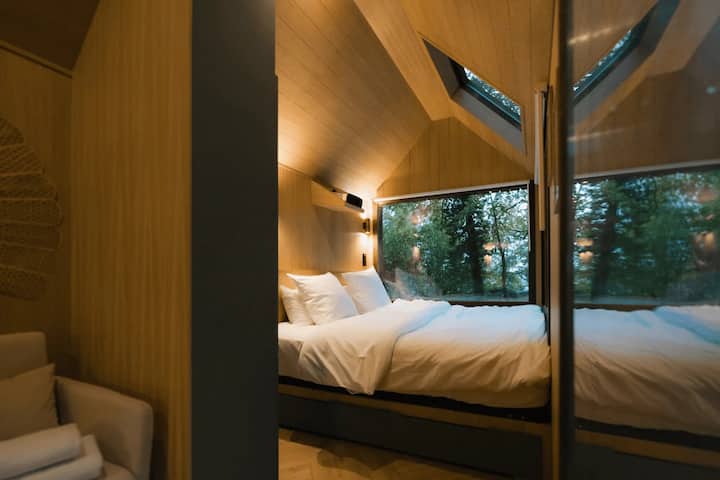 Tiny House Pampa Lodges Rosso - Bain Nordique - Sarthe