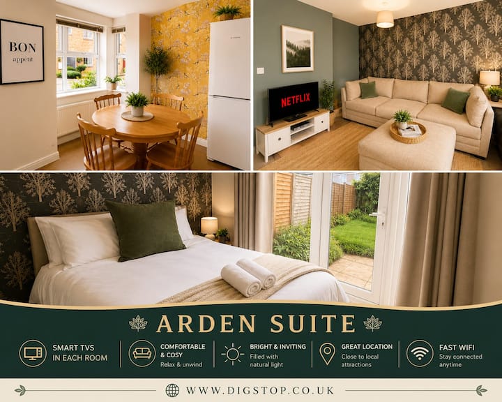 Arden Suite | Spacious | Contractor | Parking - Corby
