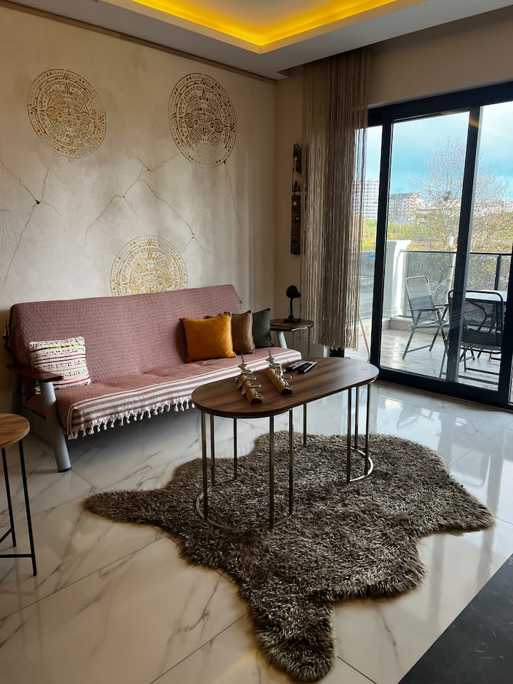 Alanya Mahmutlar’da Havuzlu, Denize 6 Dk Daire - Mahmutlar