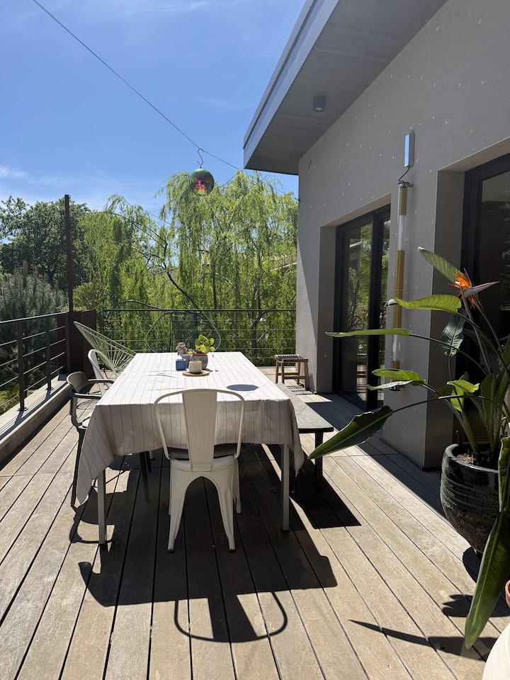 Maison D'architecte/artiste - Aiguèze. - Saint-Martin-d'Ardèche