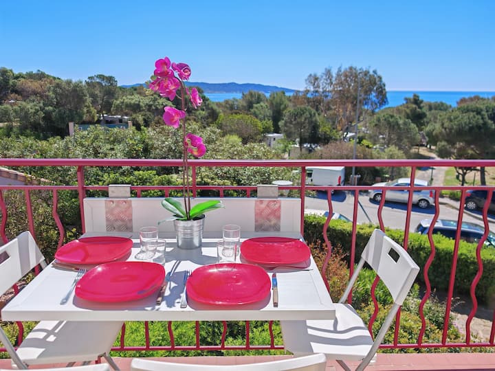 T2 Bis Vue Mer, Piscine Et Accès Mer - Porquerolles
