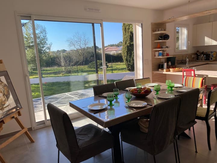 Villa Récente Tout Confort - Calme - Clim 6/8 Pers - Vers-Pont-du-Gard