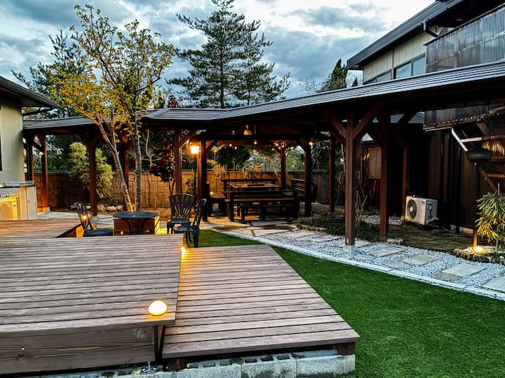 焚き火とBbqを楽しむ湖近くの一棟貸し｜最大18名 - Shiga