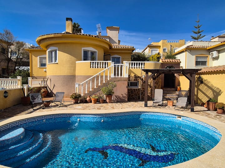 Privé Familievilla Met Zwembad, Gym Nabij Alicante - Onil